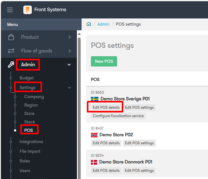 Install Front Systems POS – Front Systems