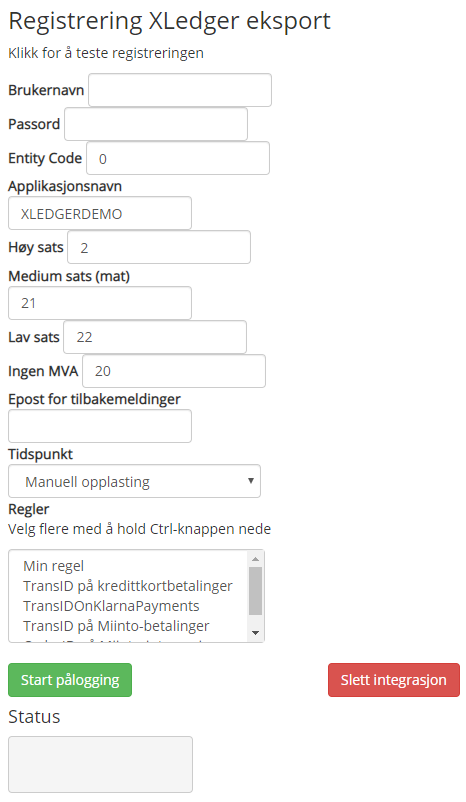 Integrasjon med Xledger – Front Systems