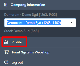 How to edit information in your user account – Front Systems